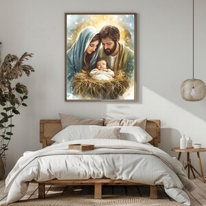 The Nativity of Peace, Catholic Print, Digital Download, Nativity, Holy ...