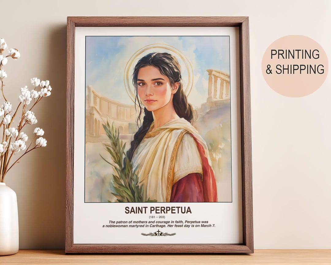 St. Perpetua Icon | Early Christian Martyr Artwork | Catholic Faith ...