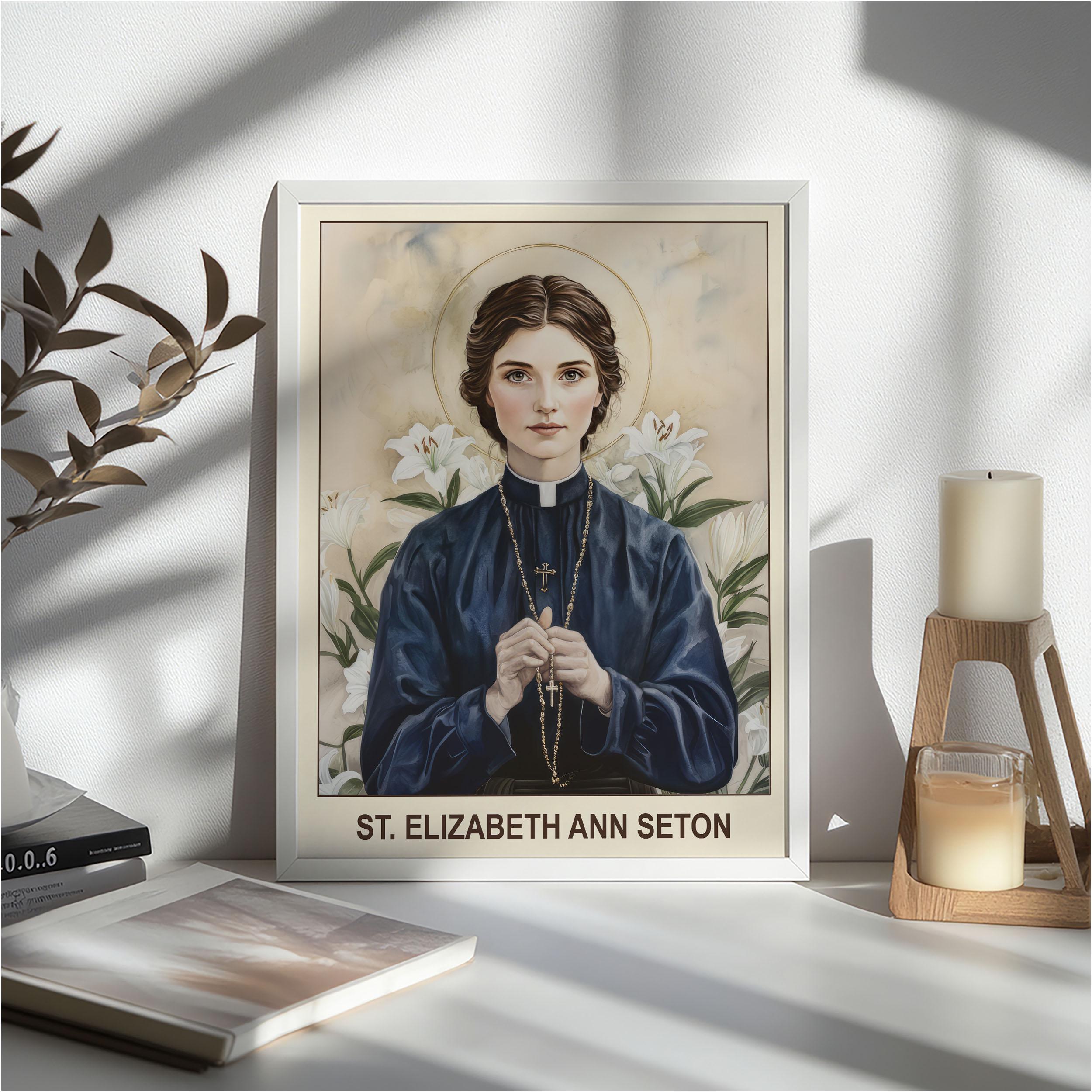 Saint Elizabeth Ann Seton Icon | First American-born Saint and Educator ...