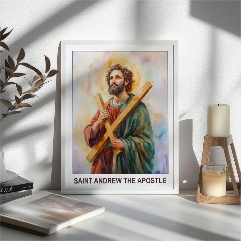 Saint Andrew the Apostle Portrait | Catholic Christian Wall Art ...