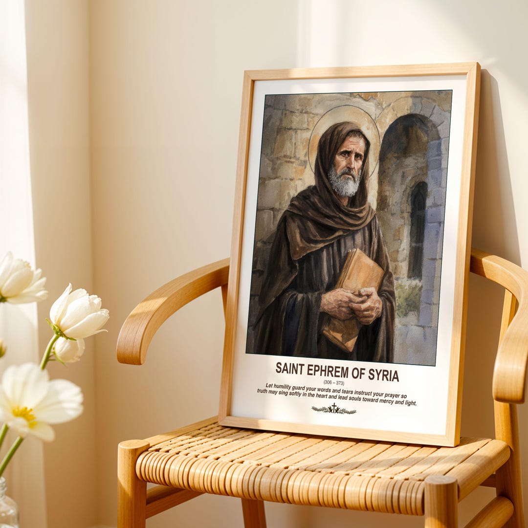 Saint Ephrem the Syrian Icon | Doctor of the Church and Mystic ...