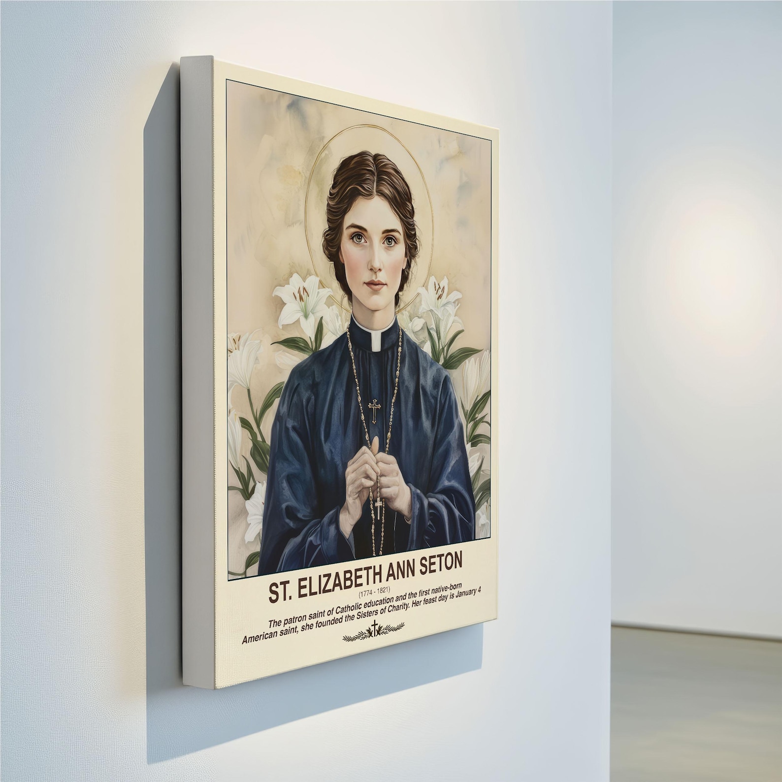 Saint Elizabeth Ann Seton Icon | First American-born Saint and Educator ...