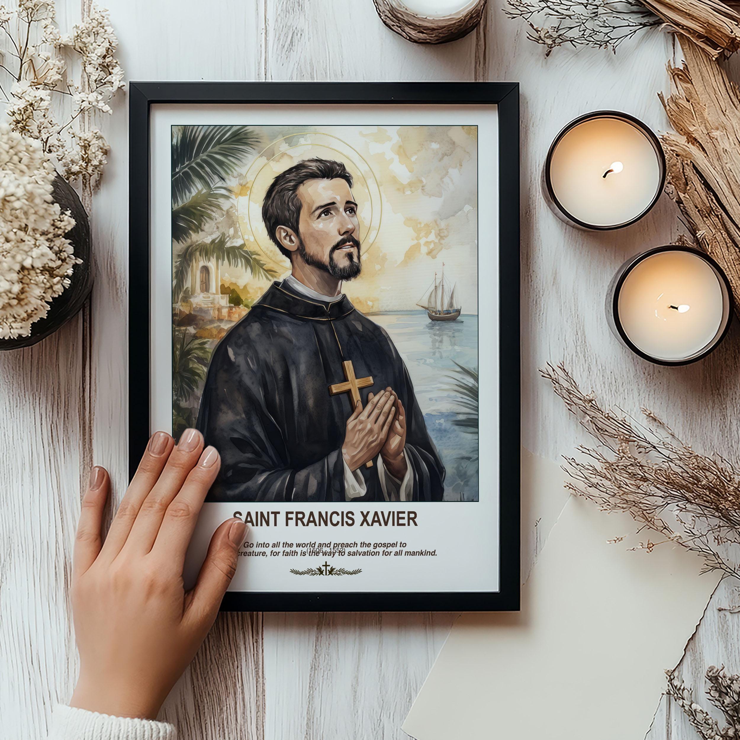 Portrait of St. Francis Xavier | Catholic Wall Art Print | God's Gift ...