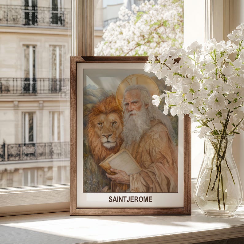 Saint Jerome Catholic Art | Personalized Confirmation Gift | Home ...