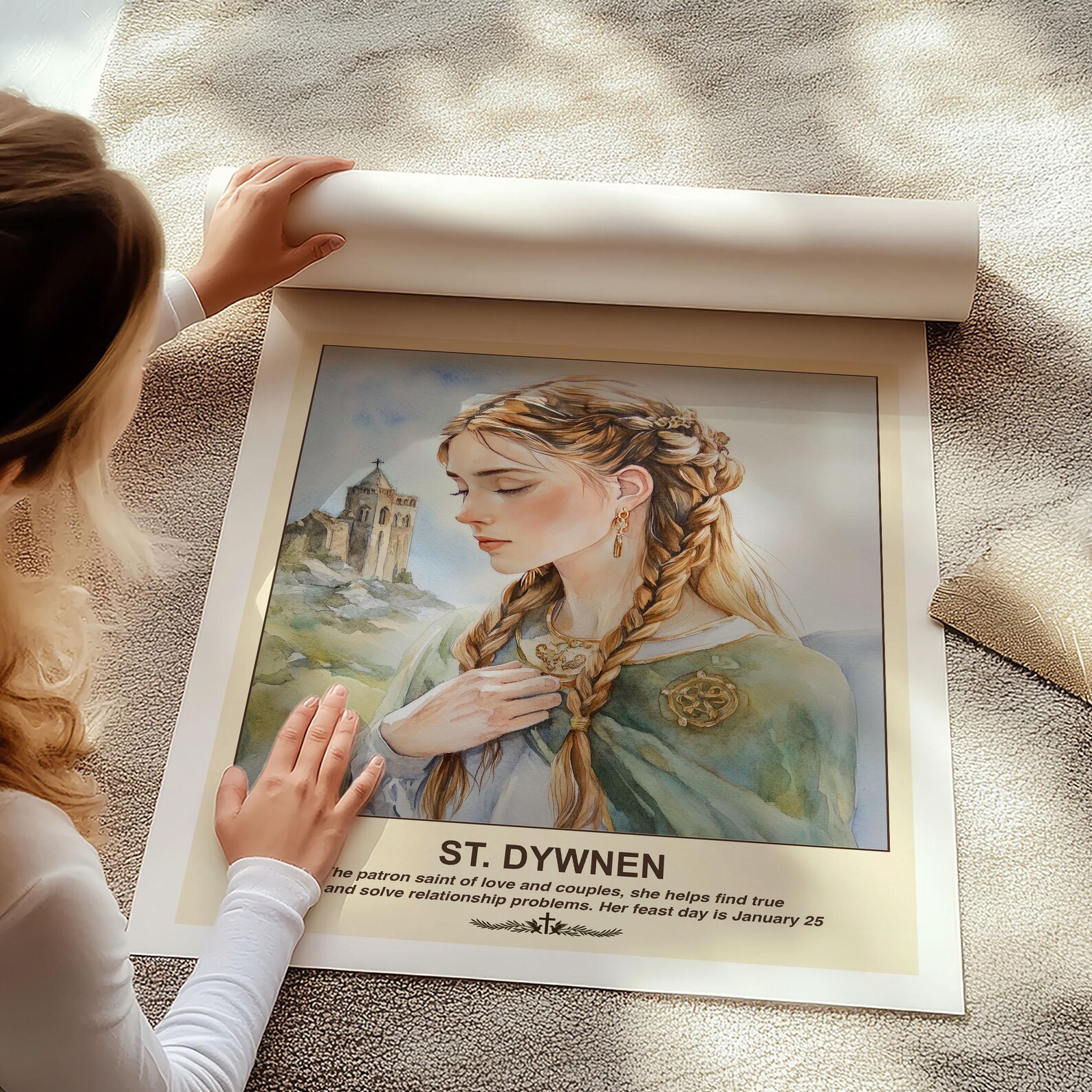 Saint Dwynwen Icon | Patron Saint of Lovers and Relationships ...