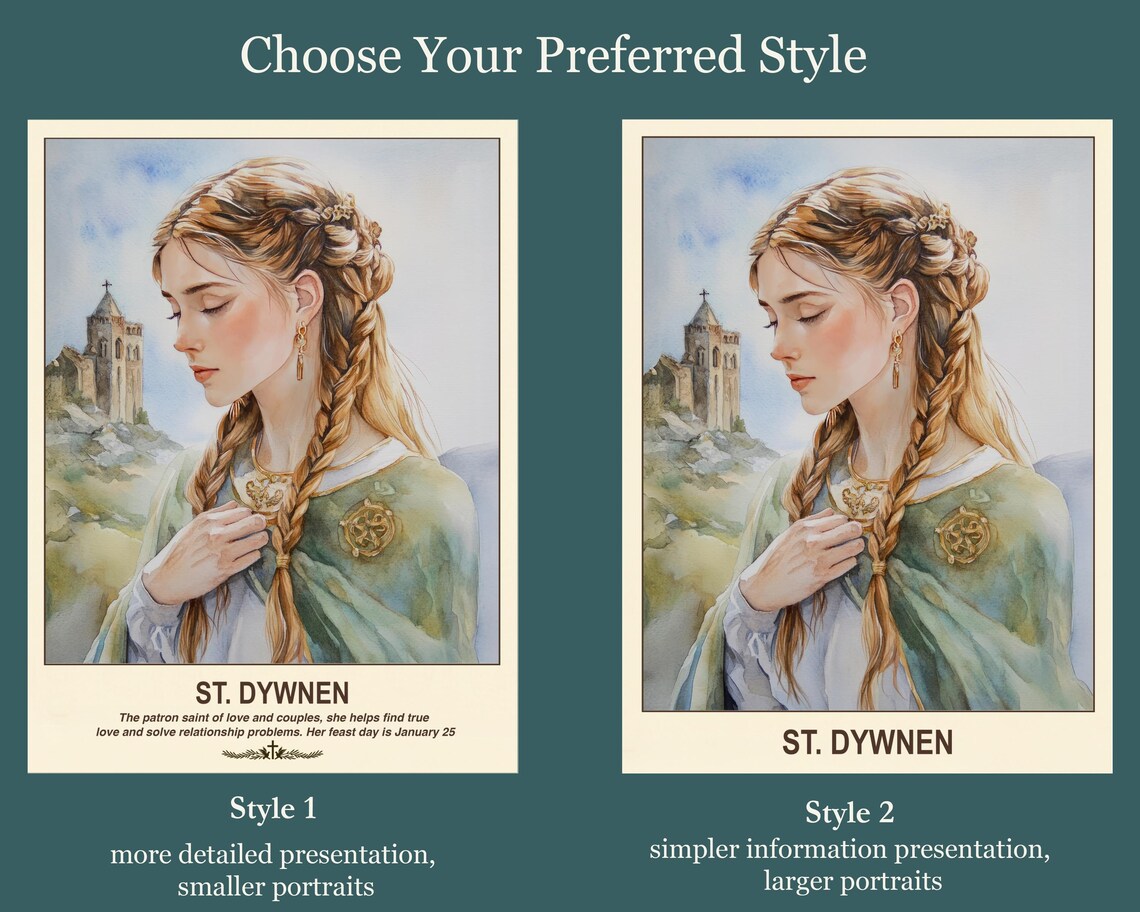 Saint Dwynwen Icon | Patron Saint of Lovers and Relationships ...