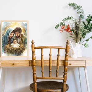 The Nativity of Peace, Catholic Print, Digital Download, Nativity, Holy ...