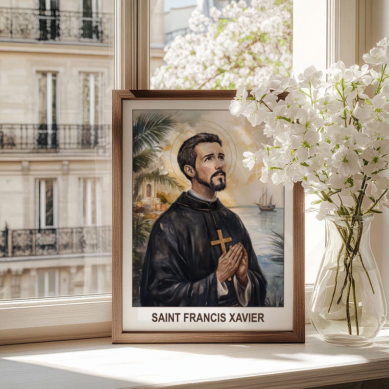 Portrait of St. Francis Xavier | Catholic Wall Art Print | God's Gift ...
