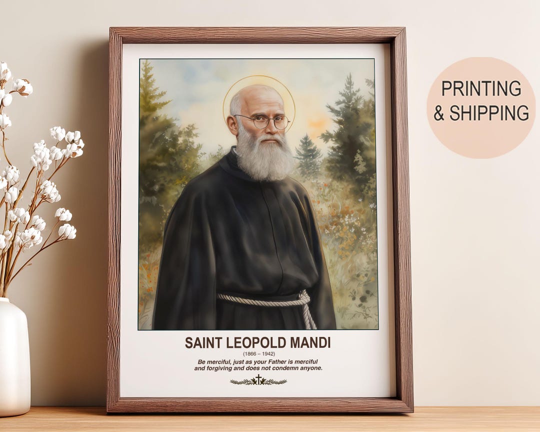 Saint Leopold Mandic Icon | Capuchin Confessor Artwork | Catholic ...