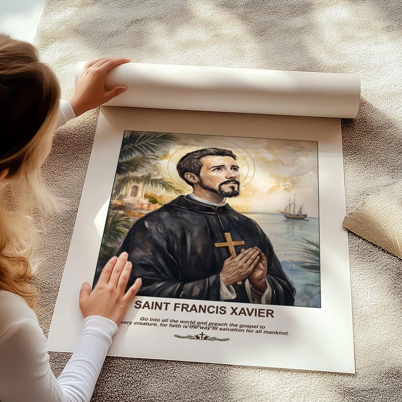 Portrait of St. Francis Xavier | Catholic Wall Art Print | God's Gift ...