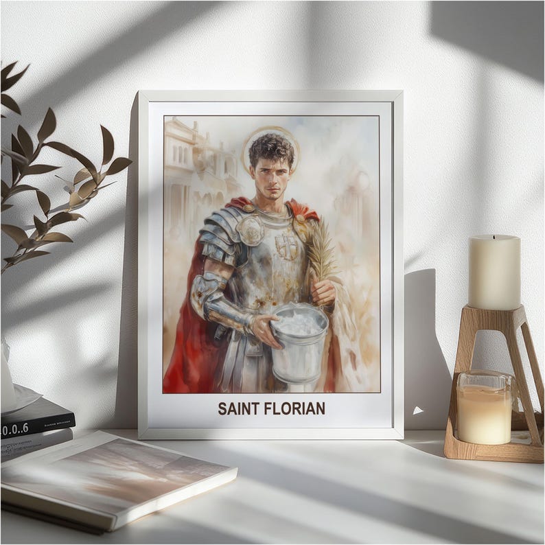 St. Florian Icon | Patron Saint of Firefighters | Catholic Religious ...