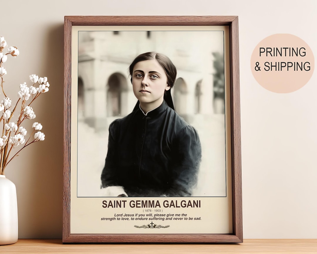 Saint Gemma Galgani Icon | Mystic and Passionist Virgin | Catholic ...