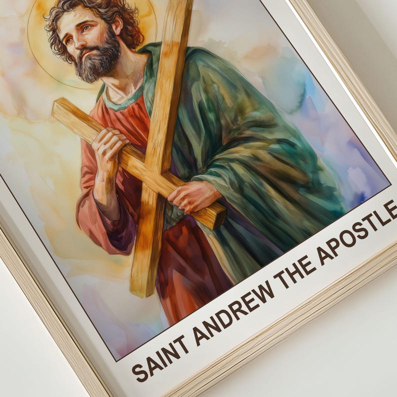 Saint Andrew the Apostle Portrait | Catholic Christian Wall Art ...