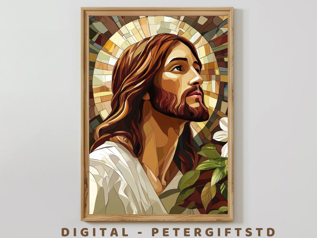 Glorious Vision of Jesus, Catholic Prints, Digital Wall Art, Digital ...