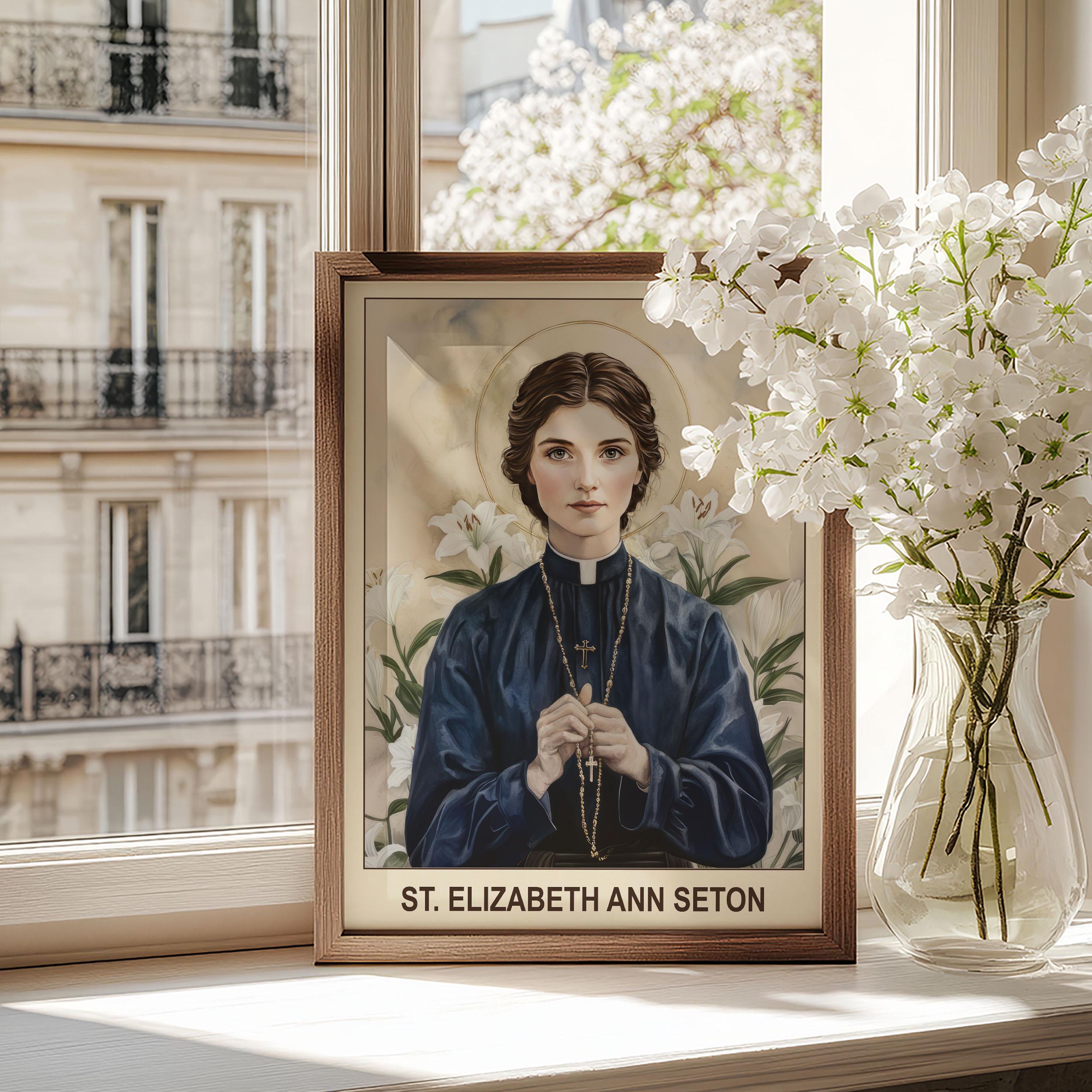 Saint Elizabeth Ann Seton Icon | First American-born Saint and Educator ...