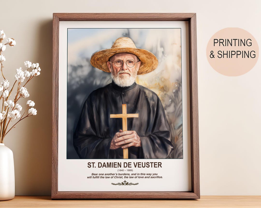 Saint Damien De Veuster Icon | Apostle to the Lepers of Molokai ...