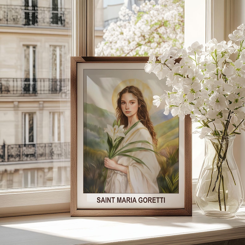 Saint Maria Goretti Icon | Young Virgin Martyr Artwork | Catholic Faith ...