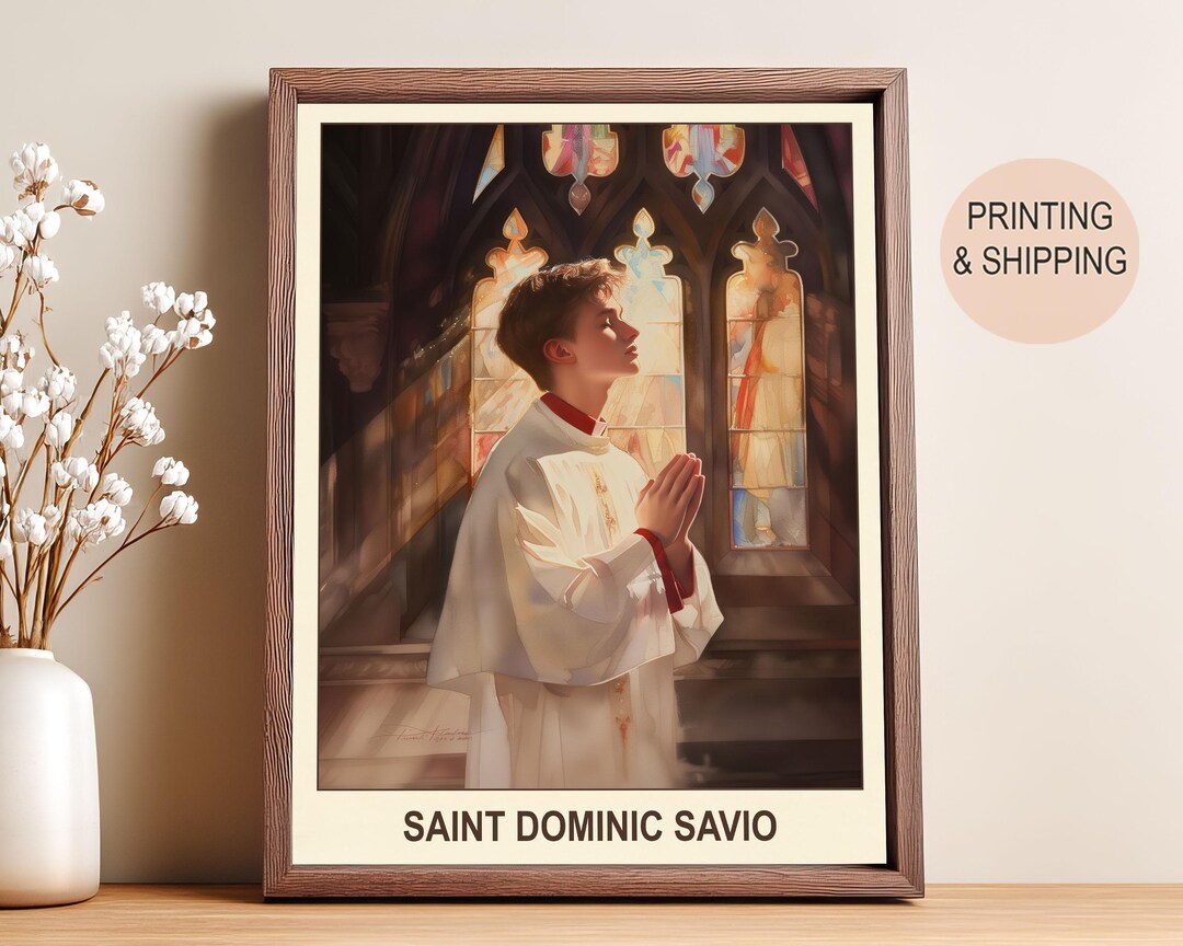 St. Dominic Savio Watercolor Art - Custom Birthday Gifts, Prayers for ...