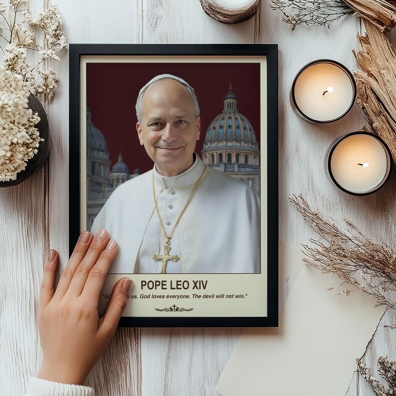 Portrait of Pope Leo XIV | Catholic Art Prints, Vatican Wall Decor ...