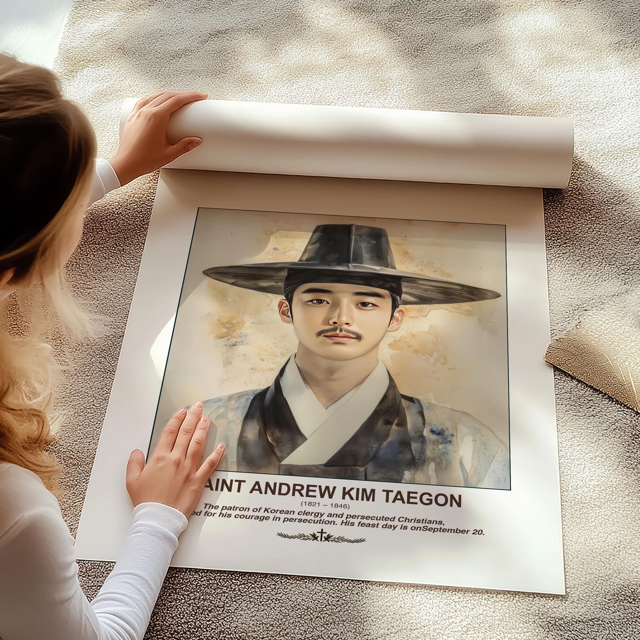 Saint Andrew Kim Taegon Icon | Korean Martyr Priest Artwork | Catholic ...