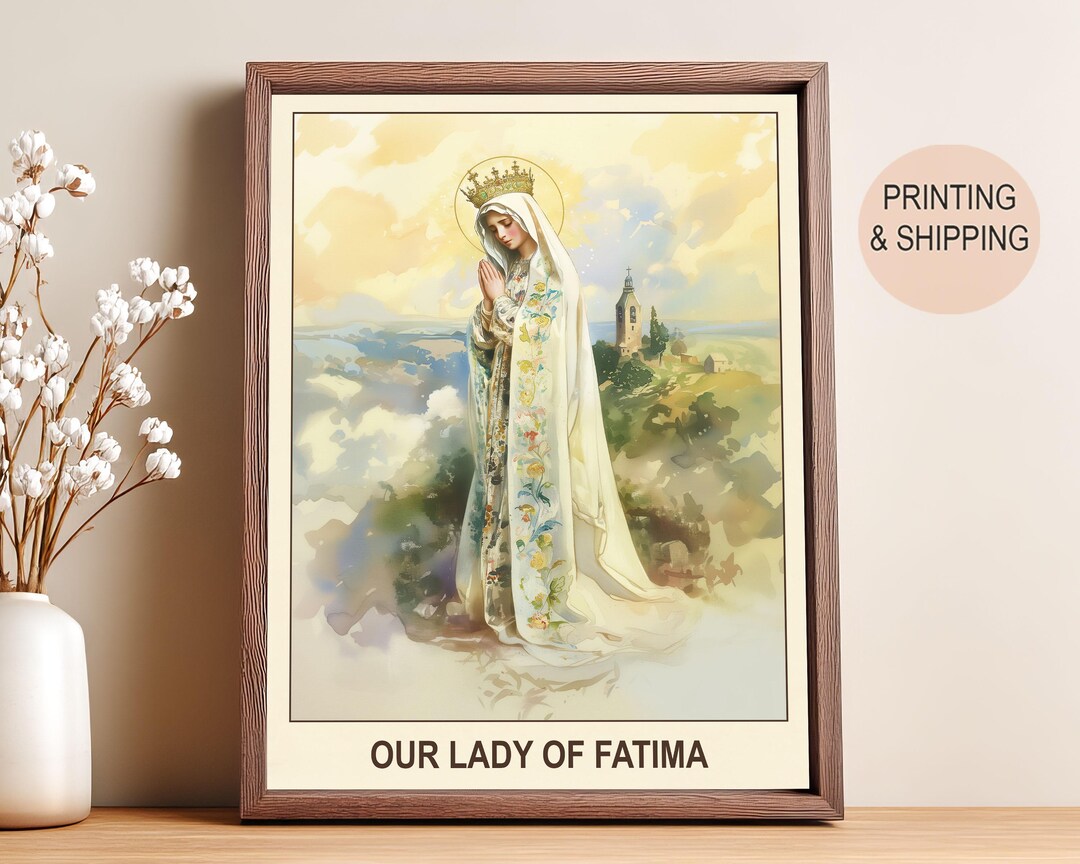 Our Lady of Fatima Poster - Personalized Gift for Your Patron Saint, or ...