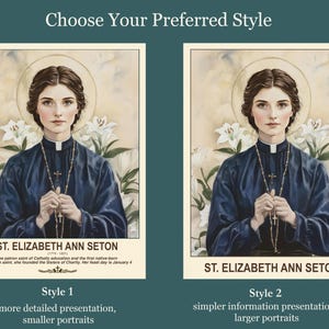 Saint Elizabeth Ann Seton Icon | First American-born Saint and Educator ...