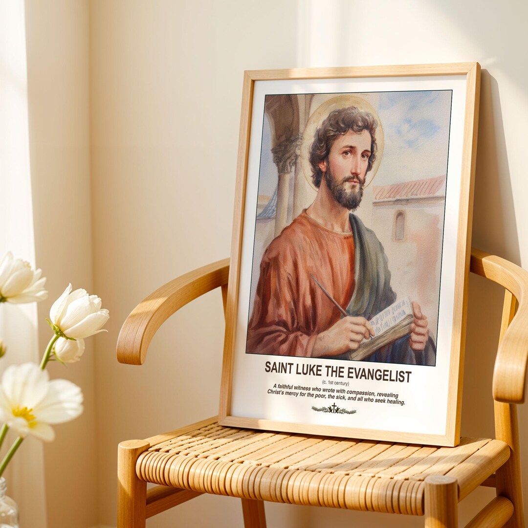 St. Luke Wall Art | Catholic Wall Art | Christian Home Decor ...