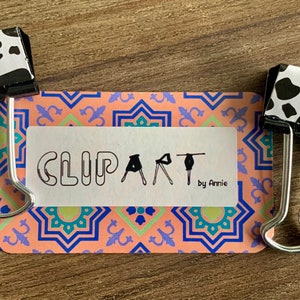 Binder Clip - Moo | Cow | Animal Print | Farm | Office Supply | School ...