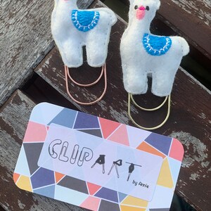 Mini Stuffed Llama Paper Clips | Llamas | Journal | Cute | Office ...