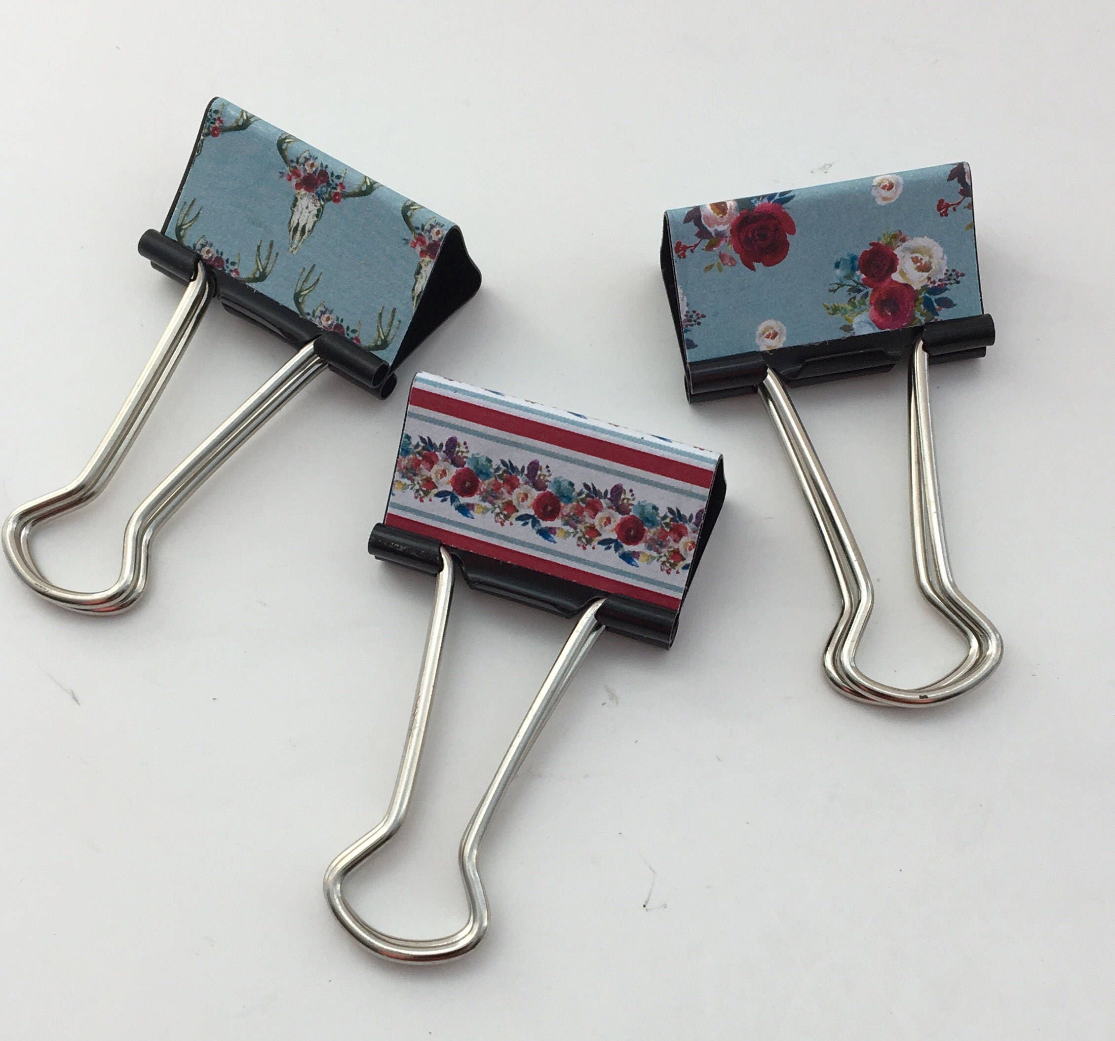 Binder Clips boho Chic | Etsy