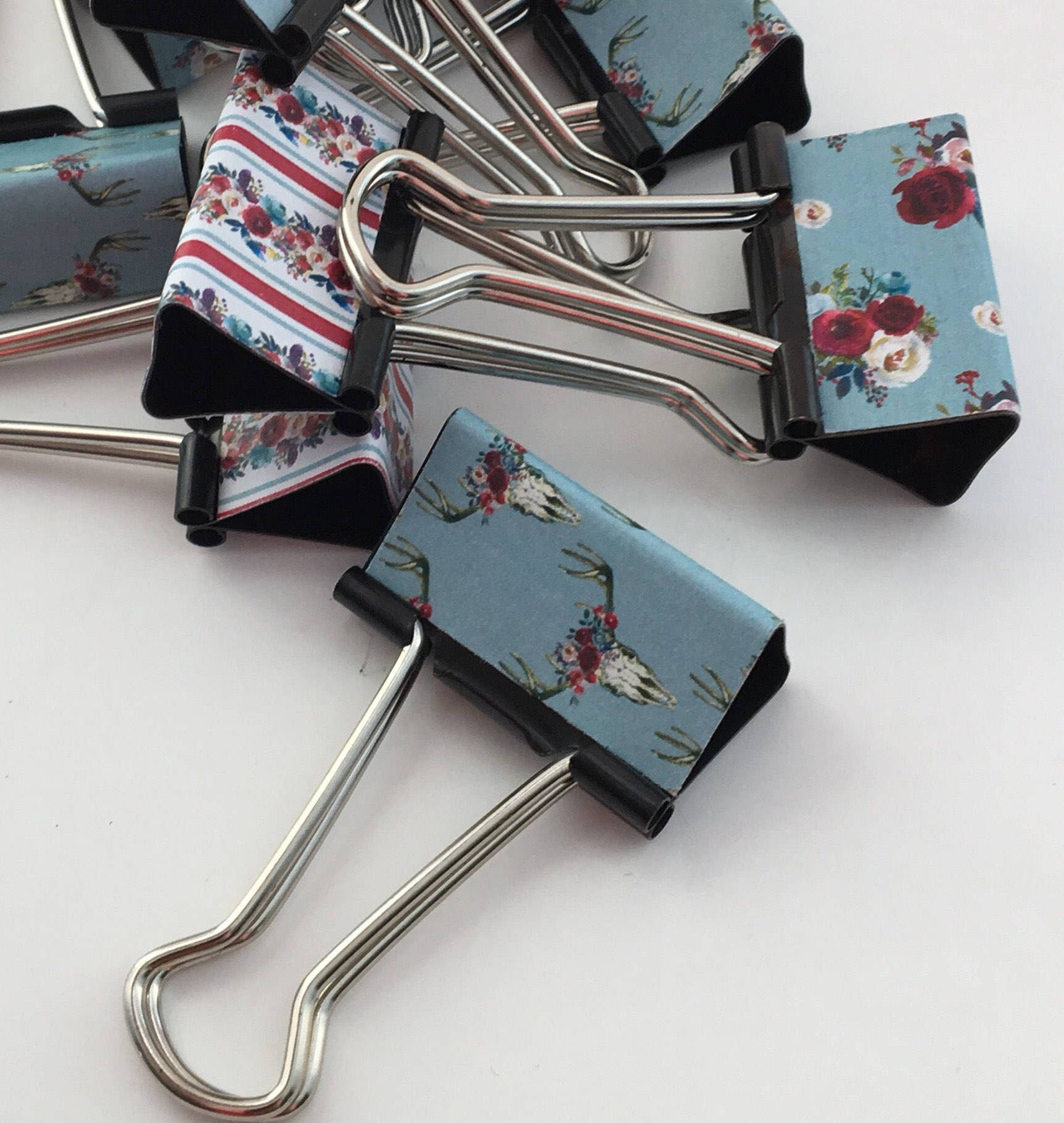 Binder Clips boho Chic | Etsy