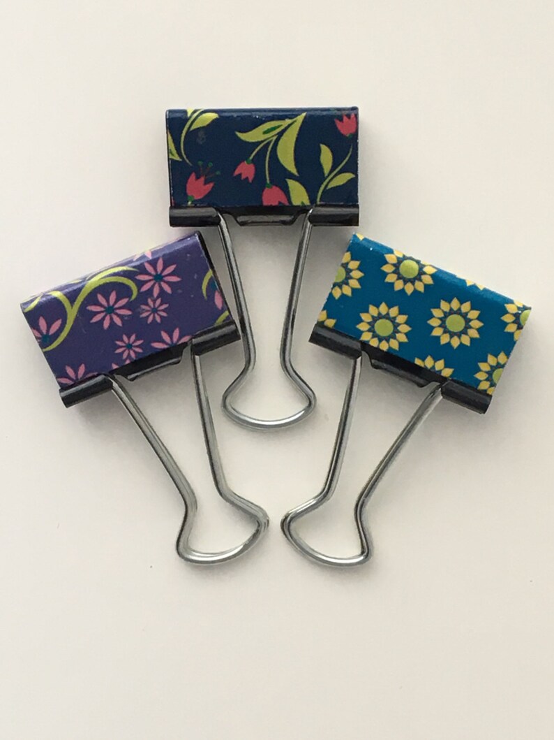 Binder Clips - "blomstra Mix" - Etsy