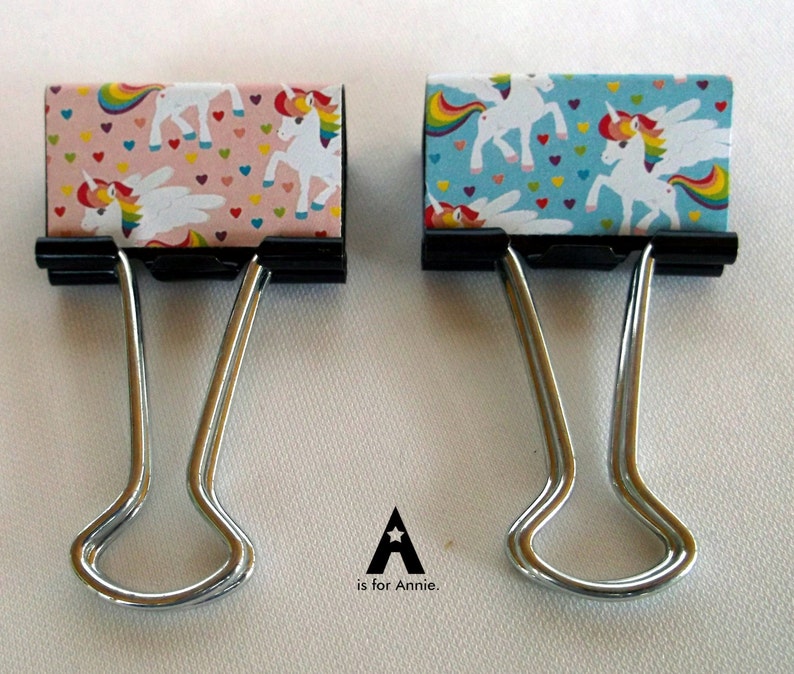 Binder Clips - "ponicorns" - Etsy