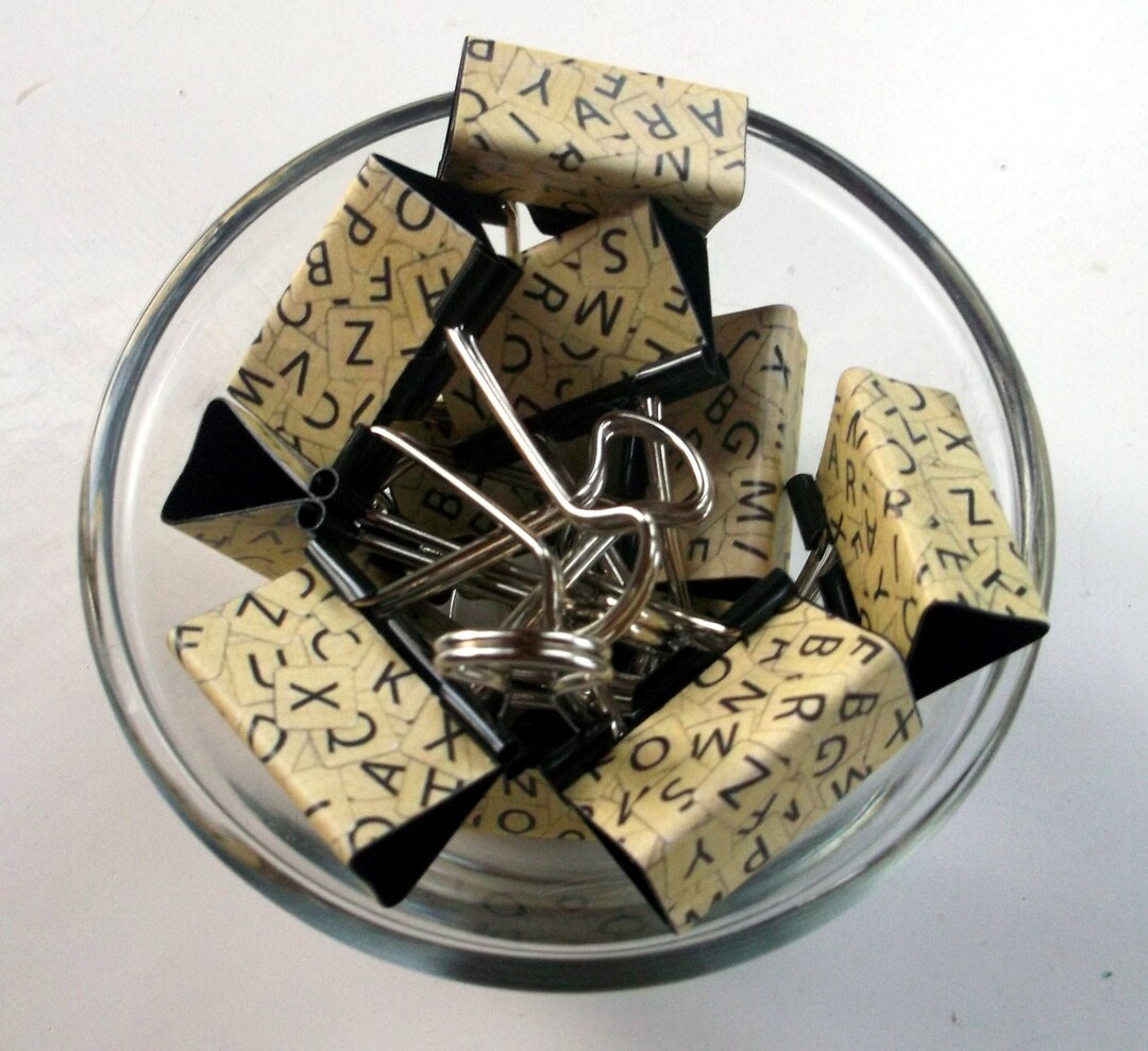 Binder Clip - Wordplay | Scrabble | Board Game | Office Supply | School ...