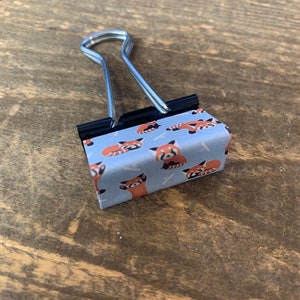 Binder Clips | Red Pandas | School Supplies | Journal | Clip | Office ...