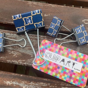 Custom School Clips | Binder Clips | College | Coach Gift | Teacher ...