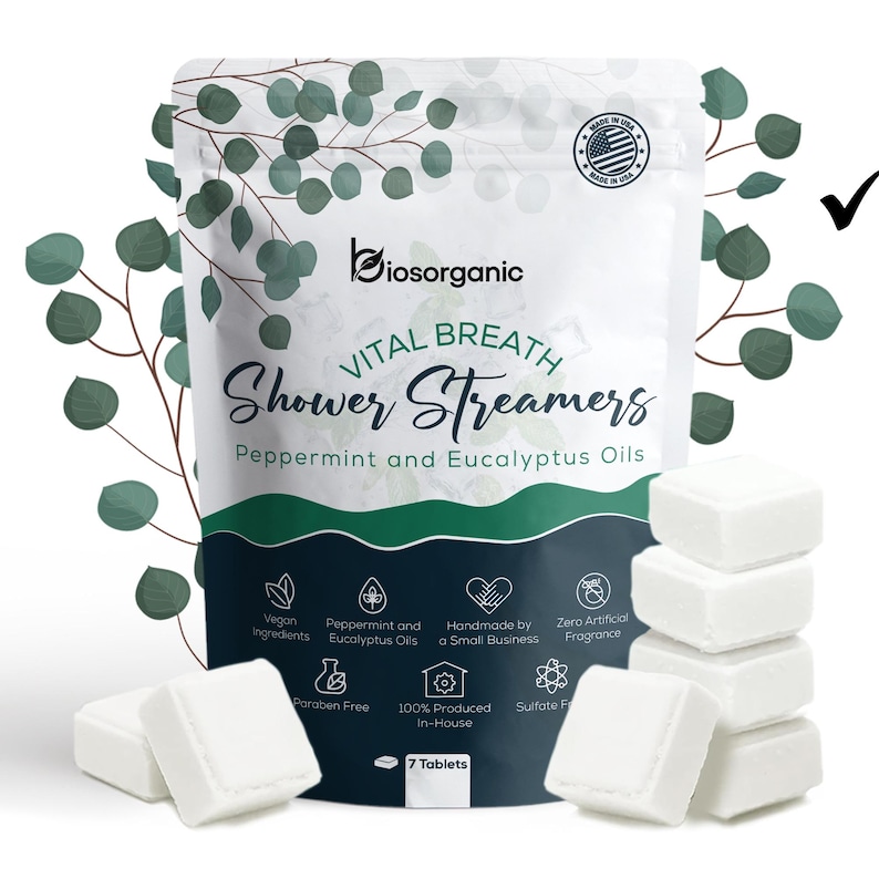 Eucalyptus Peppermint Shower Steamers, Aromatherapy Shower Bomb - Etsy
