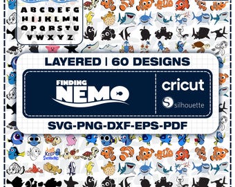 LAYERED SVG Bundle for Cricut Silhouette Cut Files Cartoon Vector ...