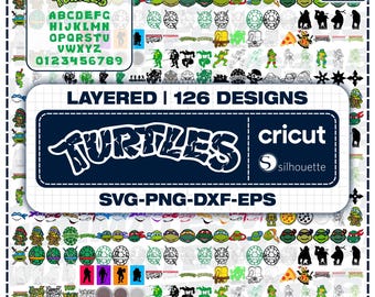 LAYERED SVG Bundle for Cricut Silhouette Cut Files Cartoon Vector ...