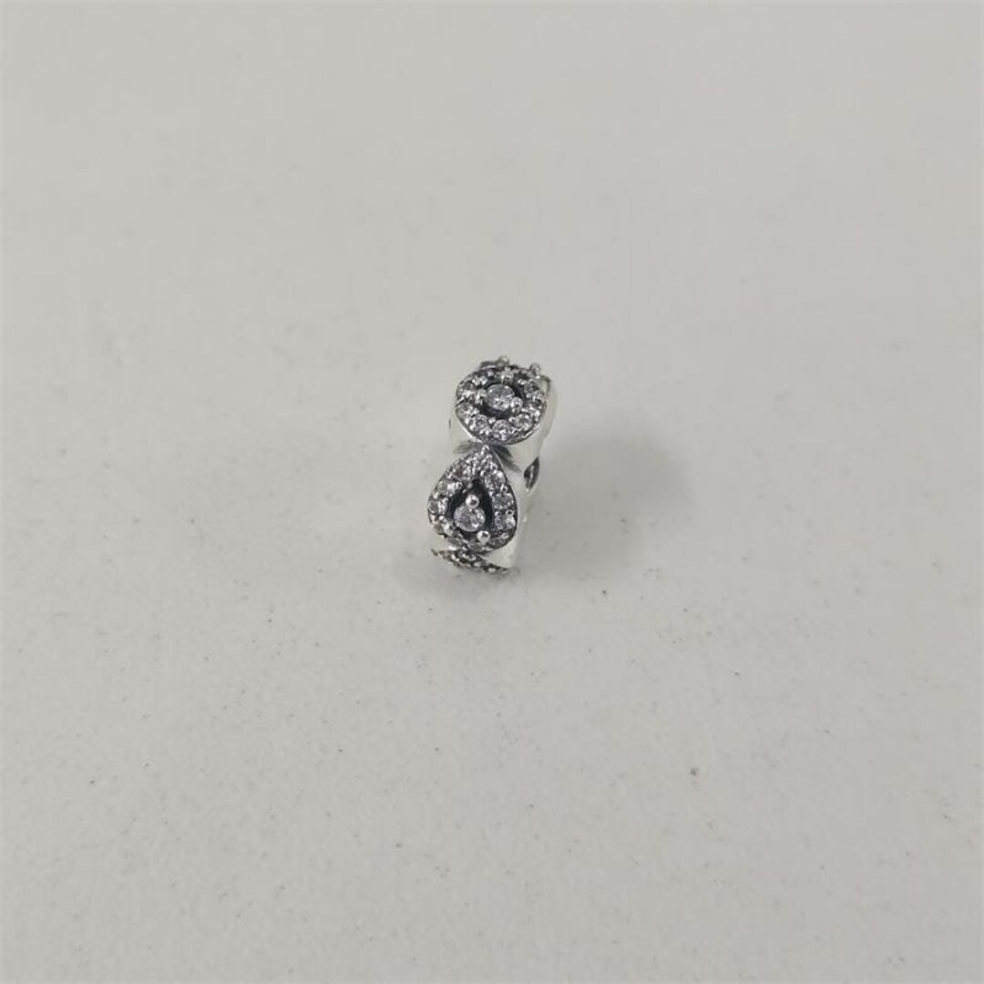 Pandora Sterling Silver Cascading Glamour Spacer, Clear Cz - Etsy