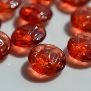 Cherry Red Vintage Lucite 16mm Lozenge Round Beads 8 - Etsy
