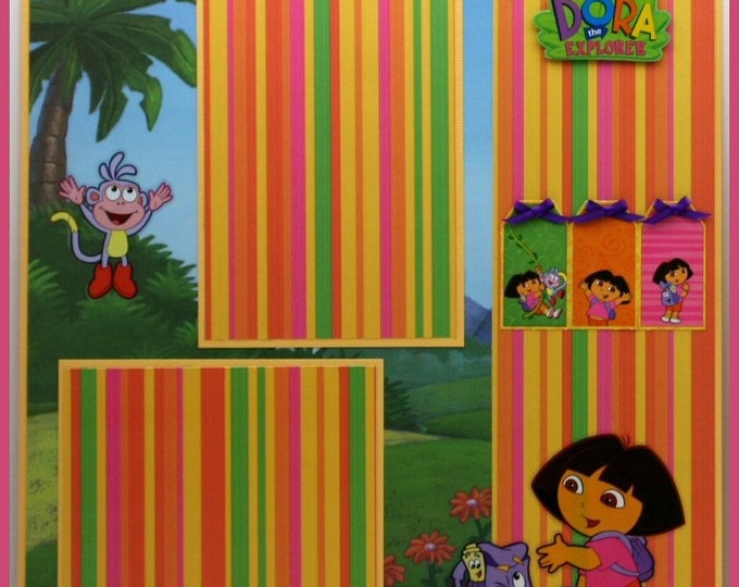 Dora Explorer Premade Scrapbook Pages Paper Piecing - Etsy
