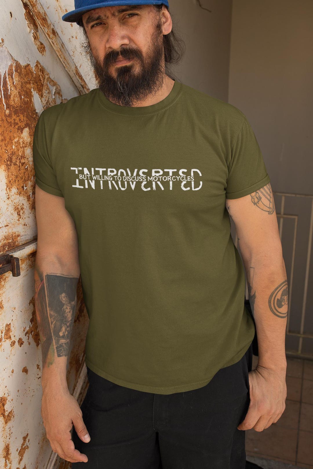 Funny Biker Rally Introvert Tee Motorcycle Enthusiast Apparel ...