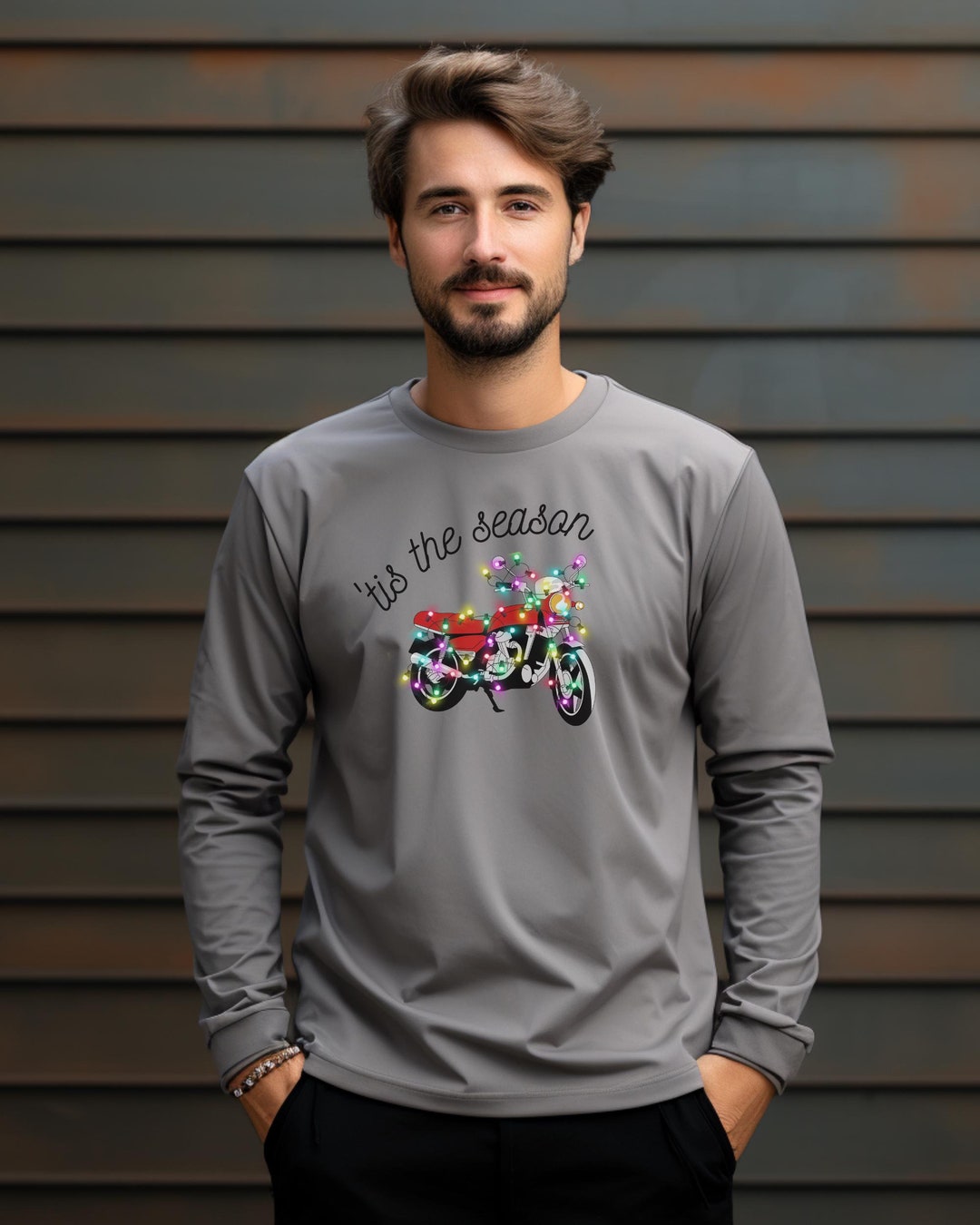 Men's Holiday Motorcycle Shirt for Bikers Shirt for Men Makes Perfect ...