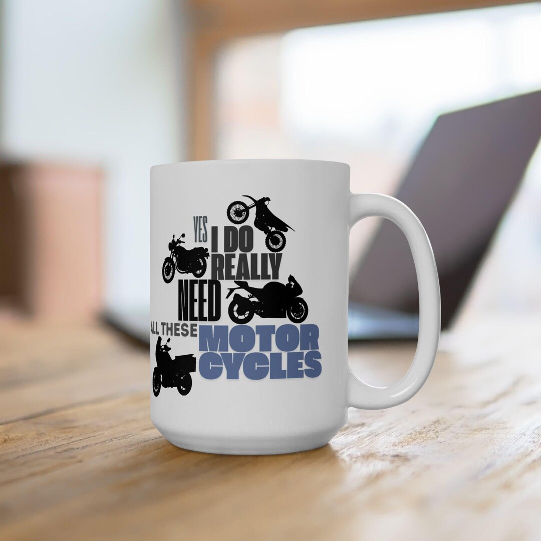 Motorcycle Lover Coffee Mug Biker Gift for Rider Adventure Sport Bike ...