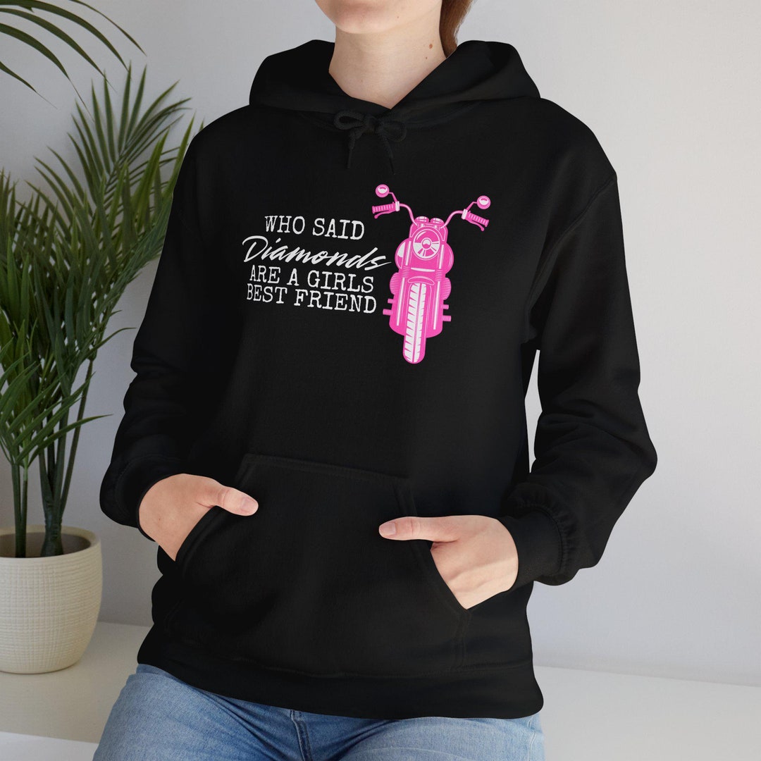 Girls Best Friend Motorcycle Hoodie Sweatshirt for Biker Chicks to Wear ...