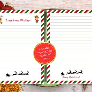 Letter to Santa, Santa Letter, Kids Letter to Santa, Printable Letter ...