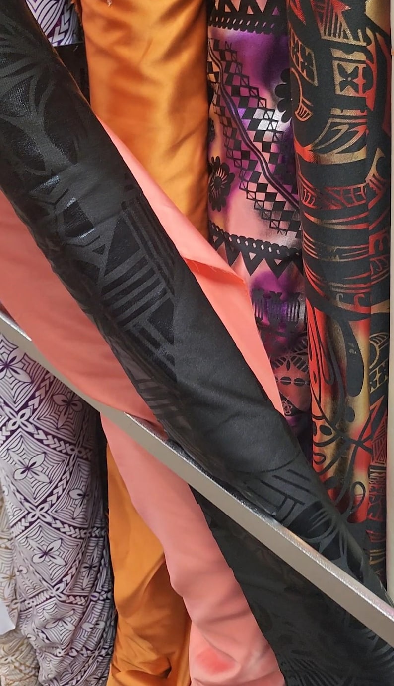 Polynesian Print Two-toned Mermaid Gown - Etsy