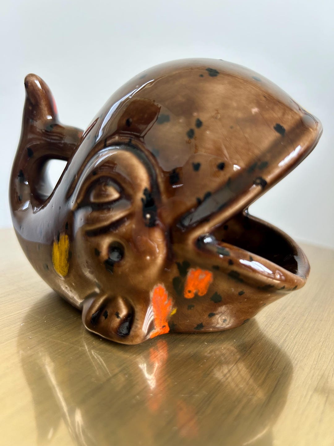Vintage Ceramic Whale Sponge Holder | Quirky Catch-all | Vintage ...