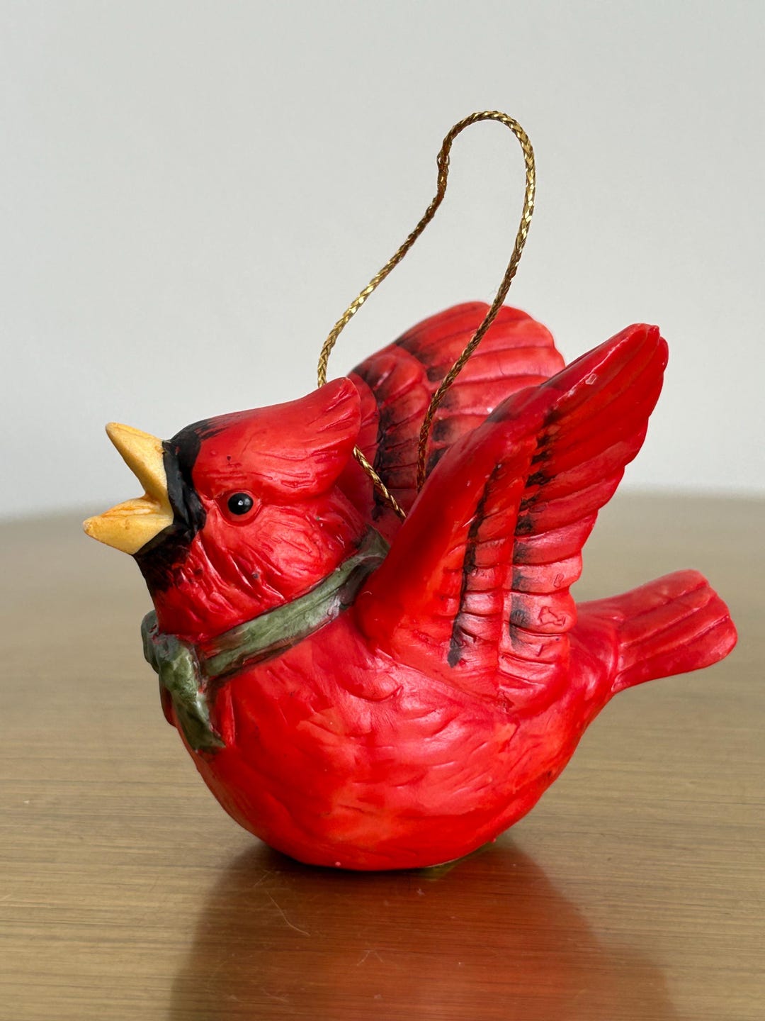 Vintage Enesco Cardinal Christmas Ornament 1988 | Porcelain Red Bird ...